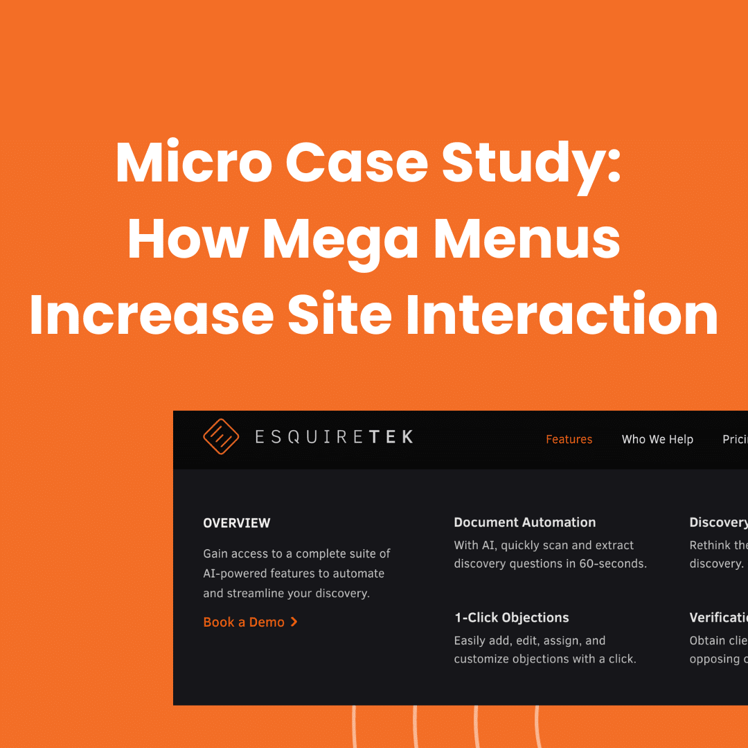 Micro Case Study: How Mega Menus Increase Site Performance - Insivia